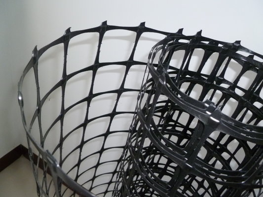 ASTM Standard 10KN/M Geosynthetic Materials , Exturded Pp Biaxial Geogrid