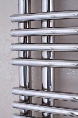 Bathroom Heated Towel Radiator With Towel Rail Stainless Steel Polished