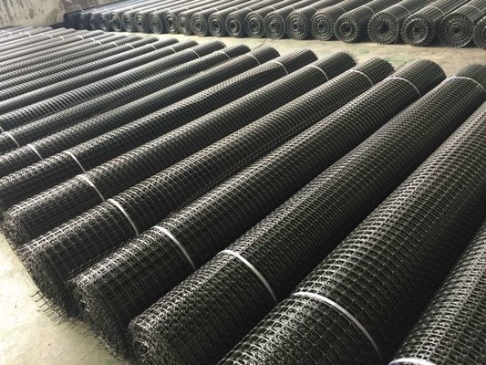 Low Elongation Coefficient Geogrid Reinforced Retaining Wall High Temperature Resistance