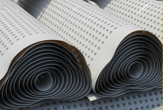 High Density Dimpled Drainage Board Membrane For Basement Walls 0.8mm - 2mm Thickness
