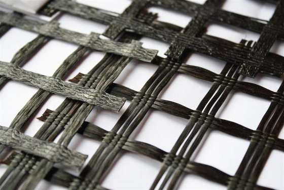 Bitumen Coated Asphalt Reinforcement Geogrid Self Adhesive High Tensile Strength