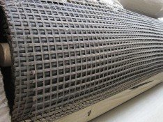 PVC Coated Fibreglass Pavement Reinforcement Geogrid Excellent UV Resistance