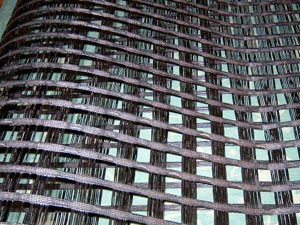 Biaxial Fibreglass Pavement Reinforcement Geogrid Road Construction / Highway Maintenance