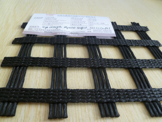 Small Deformation Asphalt Reinforcement Geogrid , Asphalt Reinforcement Mesh
