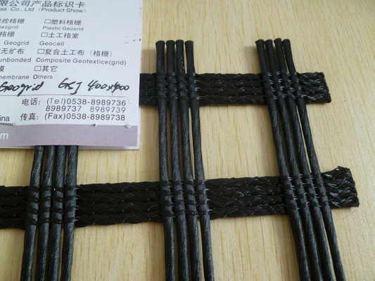 Small Deformation Asphalt Reinforcement Geogrid , Asphalt Reinforcement Mesh
