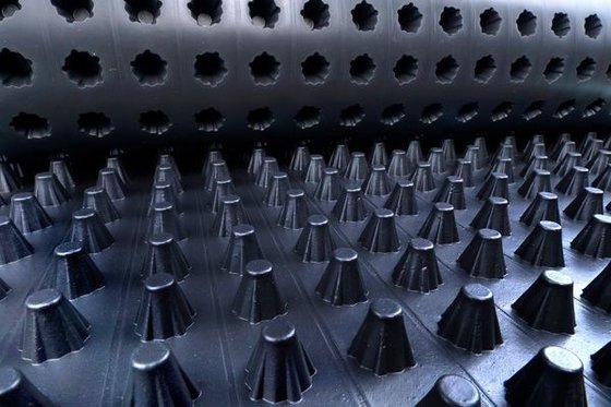 HDPE Single Side Dimpled Drainage Board Composited With Nonwoven Geotextile