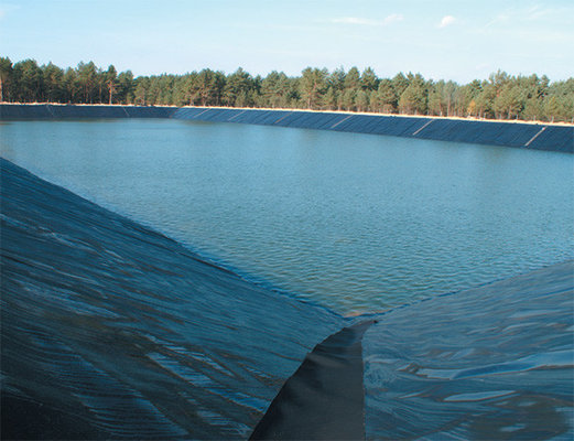 High Density Polyethylene Geomembrane Pond Liner High Tearing Resistance