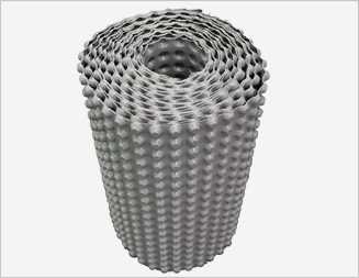 Dimpled Drainage Polyethylene Sheet , Basement Waterproofing Dimpled Membrane