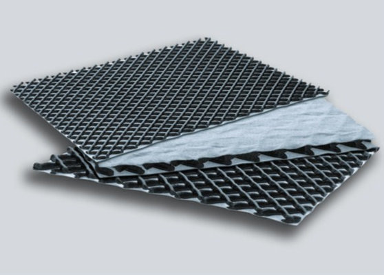 White Color Geocomposite Drainage System Net With Two Sides Non - Woven Geotextile