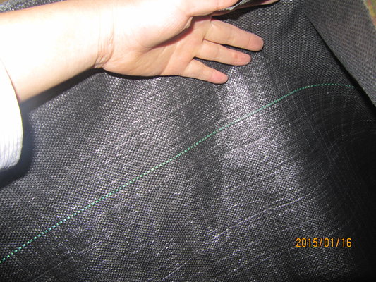 Weed Suppressant Woven Geotextile Membrane Fabric Anti - Aging Black Color