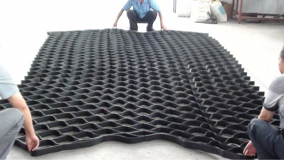 Plastic / HDPE Material Slope Protection Geocell For Soil Stabilization / Road Construction