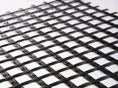 Biaxial Warp Knitted Fibreglass Pavement Reinforcement Geogrid Width 1 ~ 6m