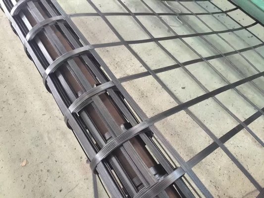 High Strength Geosynthetic Materials Geogrid Road Construction Material