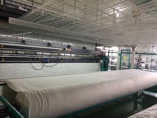High Strength White Color Geotextile Composite of Glass Fiber yarn or Polyester Yarn With Geotextile