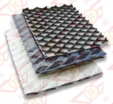 High Tensile HDPE 3D Tri-Planar Drainage Net Composite With PP Geotextile