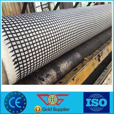 Knitted Suture Geogrid Composite Non Woven Geotextile For Asphalt Pavement Reinforcement