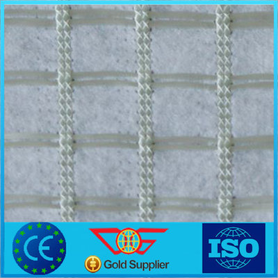 Reinforced PP / PET Non Woven Geotextile Composite Low Creep With PET Geogrid