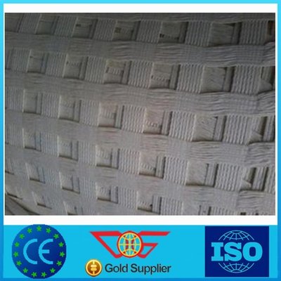 400 kn/M High Intensity Warp Knitting Polyester/ Pet Geogrid Reinforcing Fabric