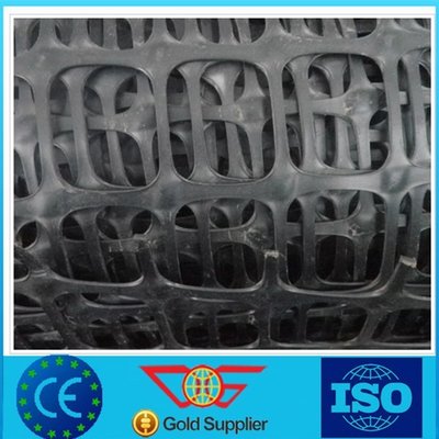 Retaining Wall Reinforcement Mesh Stretched PP Extruded Geogrid 20KM 30KN 40KN