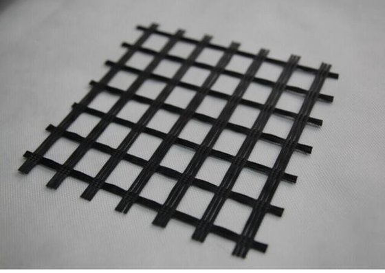 Biaxial Fiberglass Pavement Reinforcement Geogrid For Retaining Wall Project