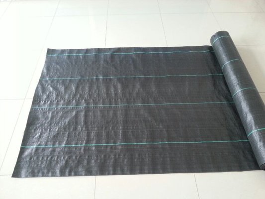90g PP Woven Geotextile Fabric / Weed Control Fabric 1m - 6m Roll Width