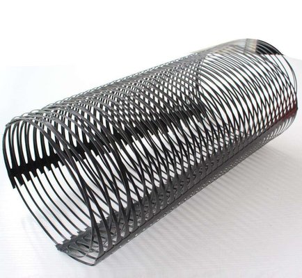 HDPE Uniaxial Plastic Pavement Reinforcement Geogrid 1m Width 50 Kn - 200 Kn