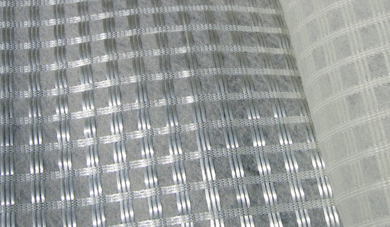 PET PP Non Woven Geotextile Composite With Fiberglass / PET Yarn Reinforced Geotextile