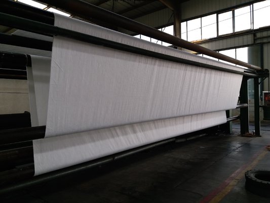 Hot Rolled Staple Fiber Non Woven Geotextile Fabric , Width 8m