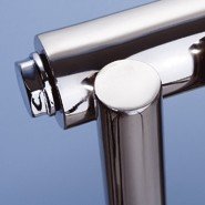 Thermostatic Electric Towel Rail Heated Towel Radiator Polished / Brushed Stainless Steel