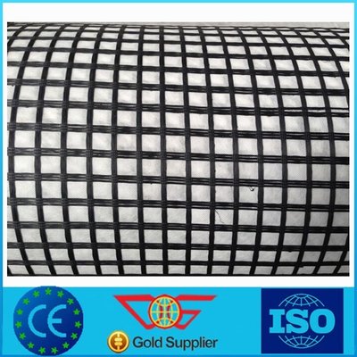china 3.9m * 50m Pavement Reinforcement Geogrid Geocomposite Composite Glass Fiber / Fiberglass wholesale manufacturer