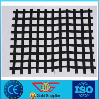 Polyester Geogrid Coated With Asphalt Bitumen PVC SBR Excellent UV Resistance