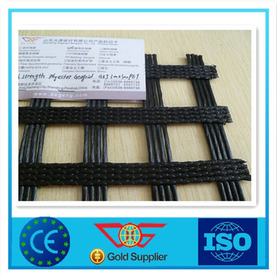 china Polyester Coating Warp - Knitted PVC Geogrid Pavement Reinforcing Fabric With CE wholesales manufacturer