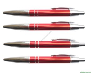 China metal ball point pen in click action for logo promotion and gift use supplier