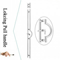 Double Lock Core Glass Door Handles Duplicate Protection For Office Door