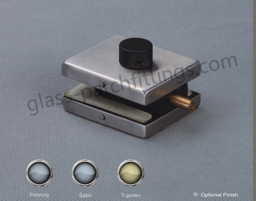 Strike Plate Thumb Turn Lock , Frameless Glass Door Locks Dead Bolt Projection 10mm