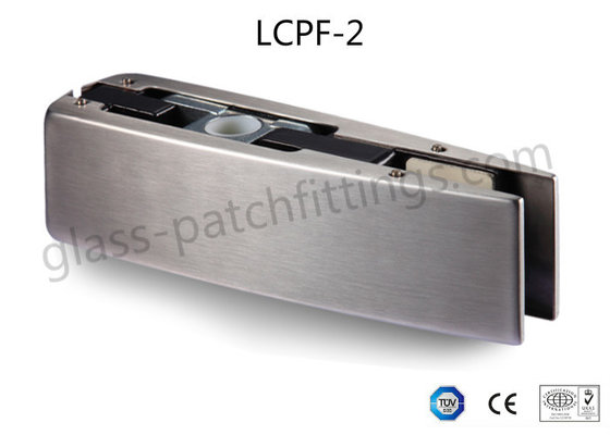 Curved Cover Top Frameless Glass Door Patch Fittings 10mm - 12mm Thickness