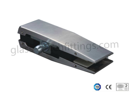 Wall Mounted Frameless Glass Door Patch Fittings Precision Notch Aluminium Alloy Body