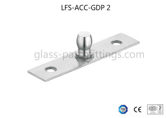 Wooden Door Top Frameless Glass Door Hardware Pivot With 2 Holes SSS Finish