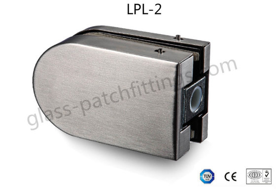 10mm - 12mm Glass Thickness Frameless Glass Door Patch Fittings Precise Notch Angle