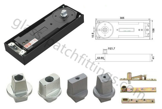 Stainless Steel Swinging Door Floor Hinge , Heavy Duty Pivot Hinges PSS Color
