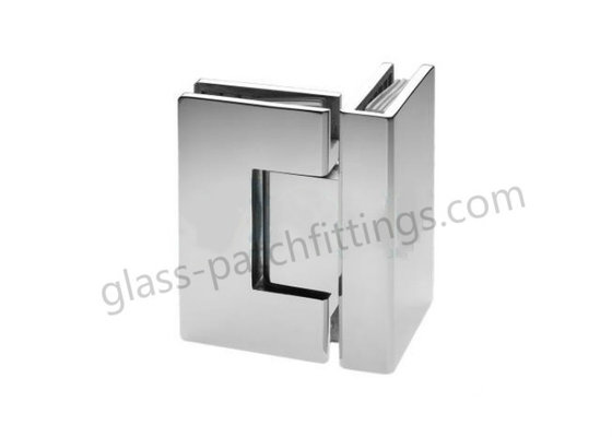 Bidirectional Opening Glass To Glass Connectors , Frameless Glass Door Hinges Rust Proof