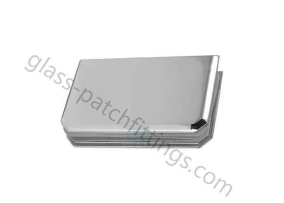 45kg Load Bearing Shower Door Hinges , Patch Fittings For Glass Doors Mirror Finish