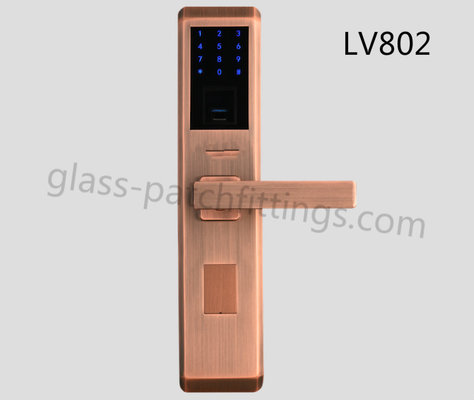 Remote Control Intelligent Fingerprint Lock , Fingerprint Recognition Door Locks 4*AA Alkaline Battery Powered