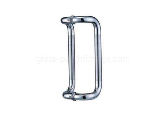 Polished Chrome Door Handles , Push Pull Door Hardware Better Screw Connection