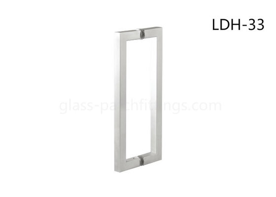 Square Tube Push Pull Door Handles , Shower Door Handles SGS Certificated