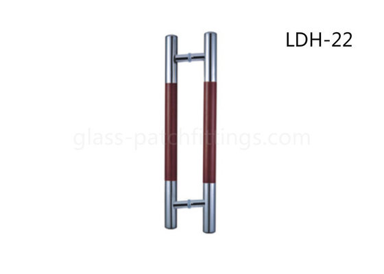 Customized Design Glass Door Handles With Middle Stainless Steel Pipe