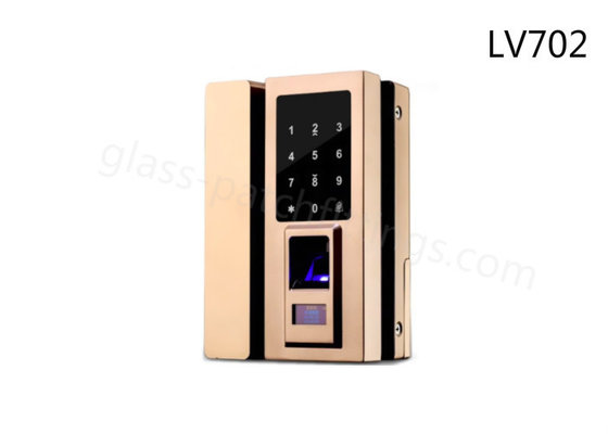 Biometric Glass Door Security Locks 360° Finger Point No Drilling Required