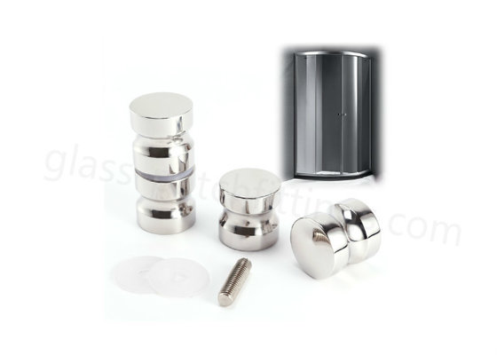 Small Hydraulic Patch Fitting 32mm Length Door Handle Knob SS Grade 304