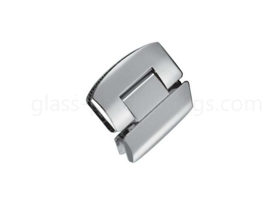 Frameless Glass Shower Door Hinges Silver Color 135 Degree Opening Angle