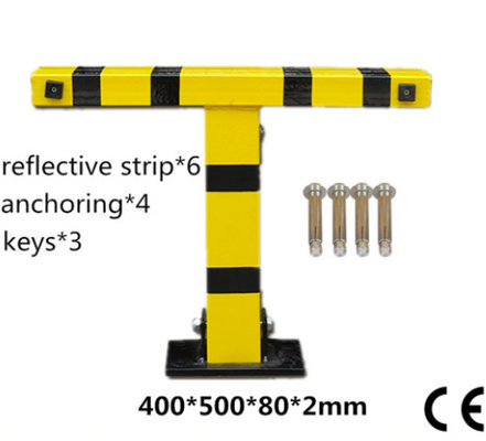 Great Safety Parking Space Blocker , Parking Spot Lock 2mm / 3 Mm Steel Thickness